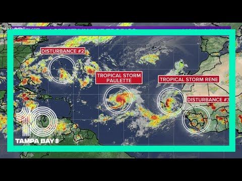 Hurricane season peaks this week, 2 tropical cyclones on the map