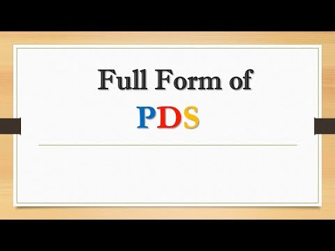Full Form of PDS || Did You Know?