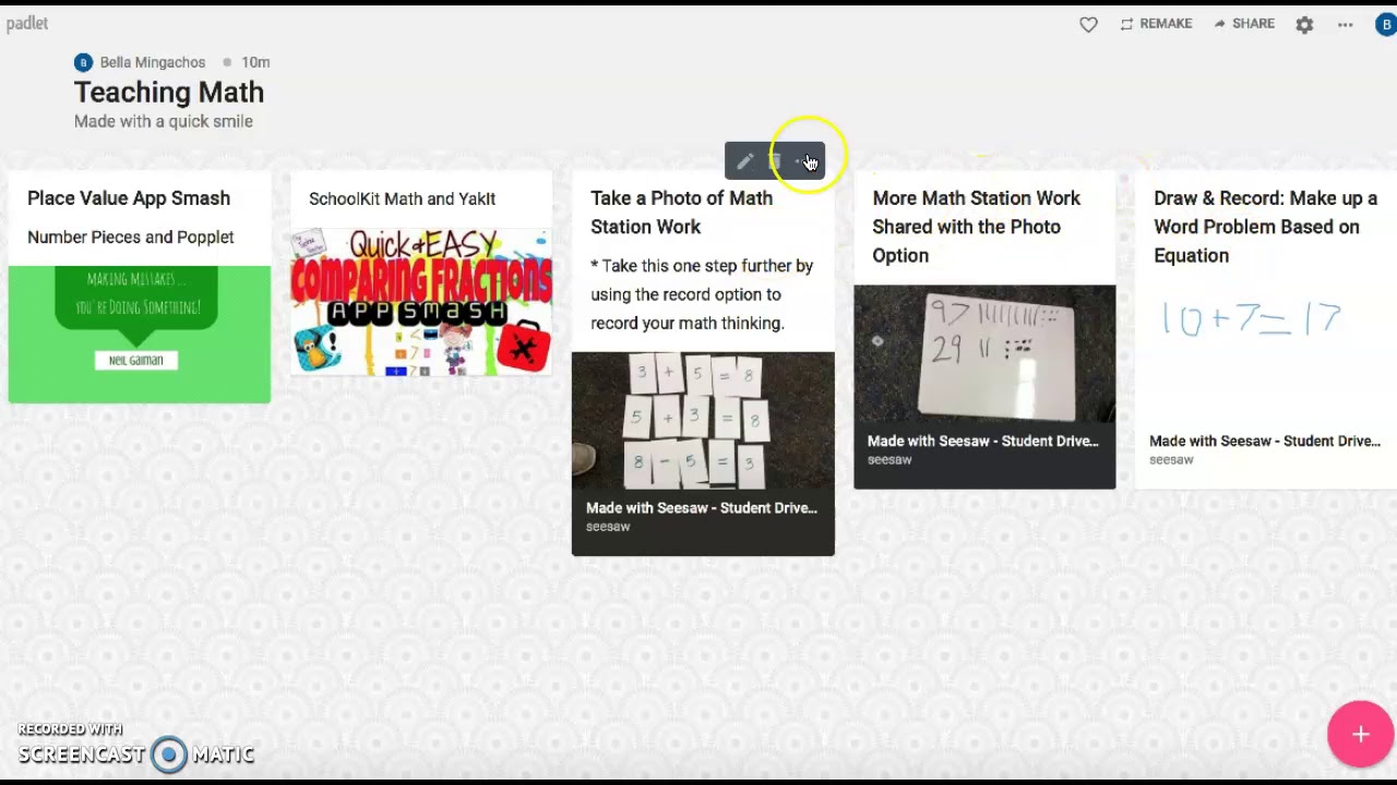Math Padlet