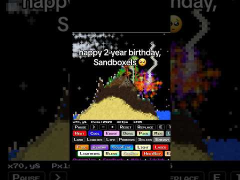 2 YEARS of sand game development #sandboxels #browsergame