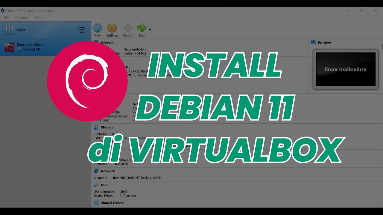 Cara Install Debian 11 di VirtualBox untuk Pemula