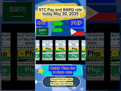 Quick view SAR to PHP exchange rate as of May 30, 2025. #exchangerate #saudiriyalrate #ofw #guide