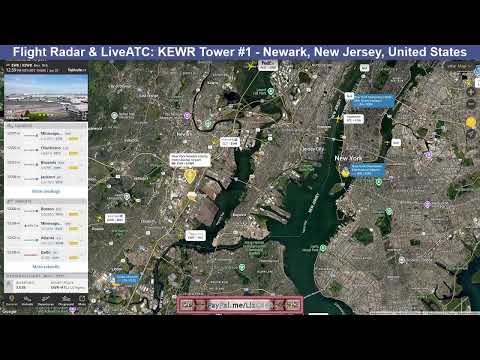 Flight Radar & LiveATC: KEWR Tower #1 - Newark, New Jersey, United States