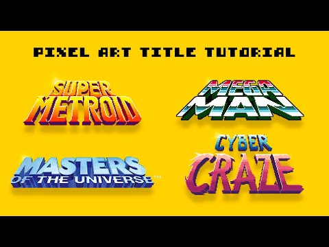 How to make 3D Title Lettering? | Pixel Art Workflow
