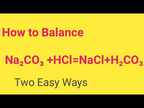 Na2CO3 +HCl=NaCl+H2CO3 Balanced Equation||Sodium carbonate+Hydrochloric acid Balanced Equation