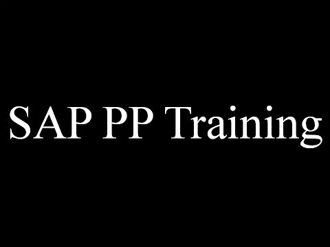 SAP PP Training - Work Center (Video 5) | SAP PP Production Planning