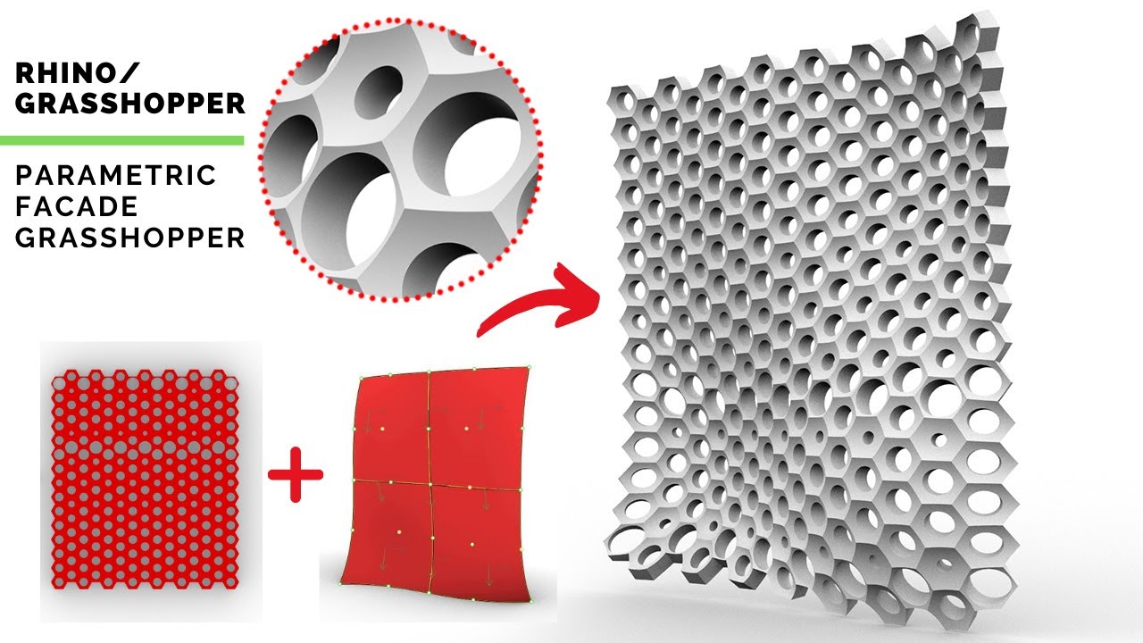 Parametric Facade Grasshopper Tutorial [Rhino 3d]