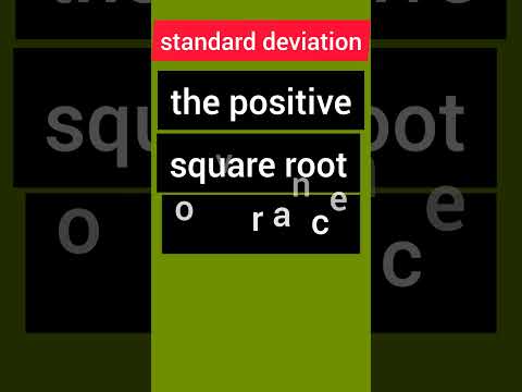 standard deviation definition