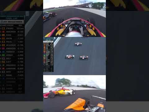 One of the BEST finishes in Indy history! 😲 #indycar #racing #indy500 #josefnewgarden #patooward