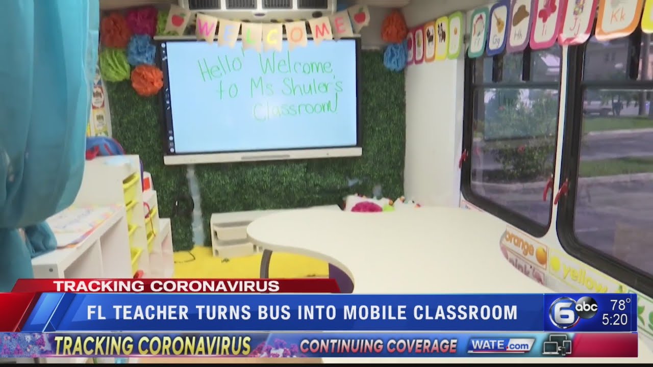 FL teacher turns bus into mobile classroom