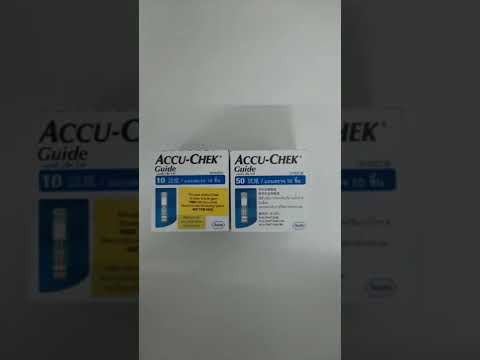 Free Accu Chek Guide strips 10 Pcs with 50 Pack