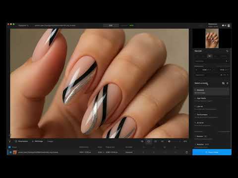 Topaz Gigapixel AI Upscale (#003) - Beautiful Nail Art