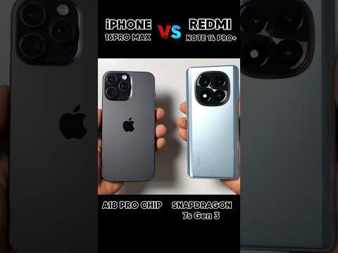 Iphone 16 pro max Vs Redmi Note 14 pro plus speed test comparison