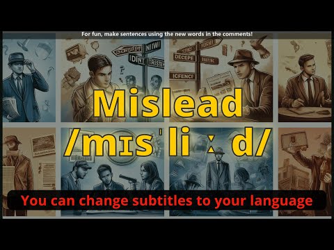 Mislead meaning with 5 examples
