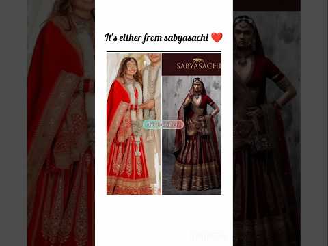 ruchika bridal lehenga from sabyasachi ❤️🧿🔥 #shorts #viral #ytshorts #nischika #ruchikarathore #fyp