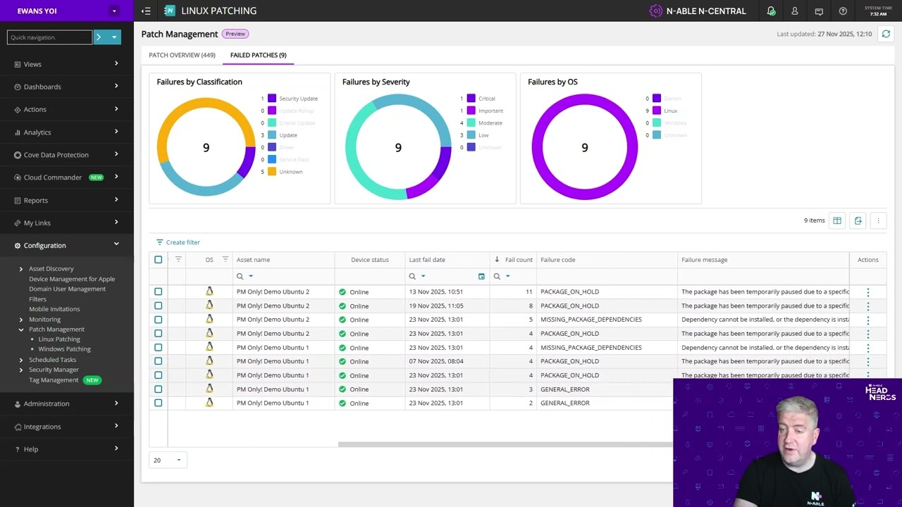 Linux Patch Management in N-central