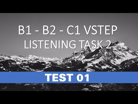 VSTEP Listening - Task 2 - Test 01