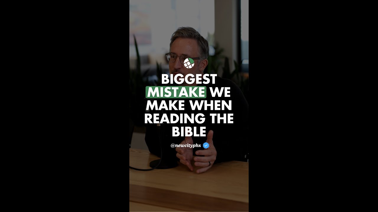 The BIGGEST mistake we make when reading the Bible...