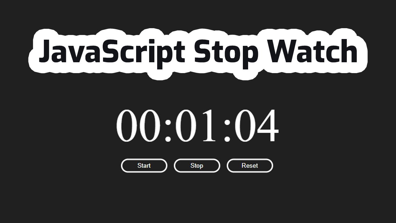 Create a Stopwatch using HTML, CSS, and JavaScript | JavaScript Bangla Tutorial | javascript Project