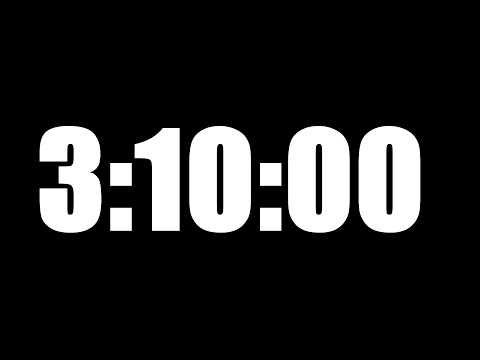3 HOUR 10 MINUTE TIMER • 190 MINUTE COUNTDOWN TIMER ⏰ LOUD ALARM ⏰