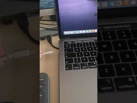 Cool way to insert USB-C cable on a Macbook Pro!!