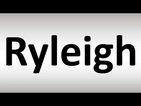 How to Pronounce Ryleigh