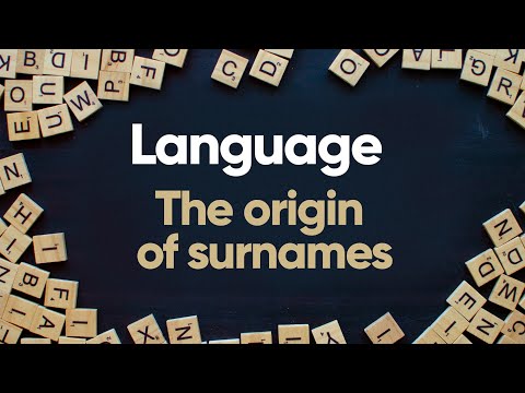 Language - Origin of surnames