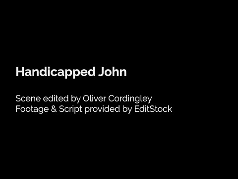 "Handicapped John" - EditStock 'Sample Scene'