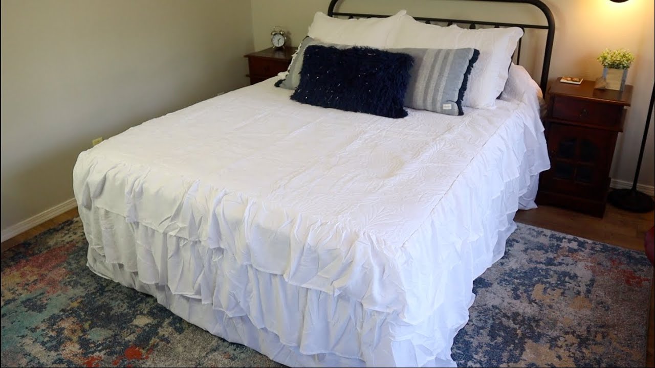 CHIXIN Ruffle Skirt Bedspread- 3 Layers, Shabby Chic Farmhouse Style, Lightweight, Queen | REVIEW