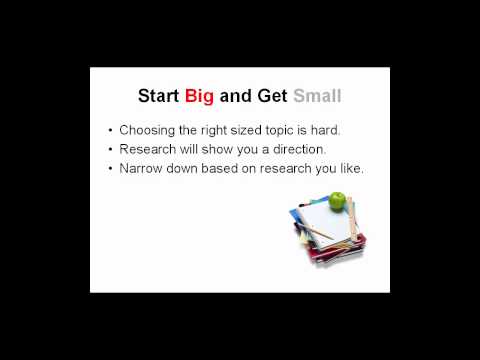 Choosing Research Paper Topics