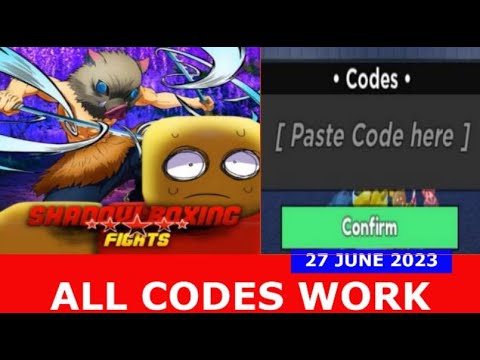 *ALL CODES WORK* [INOSUKE!] Shadow Boxing Fights ROBLOX | June 27, 2023