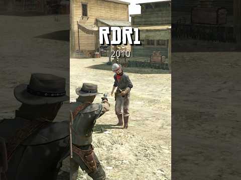 RDR1 VS RDR2 - Glass Comparison 2 #shorts #reddeadredemption2 #rdr2 #rdr1