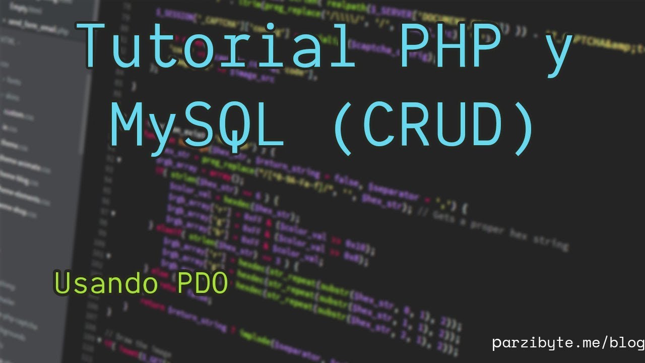 PHP con MySQL - CRUD