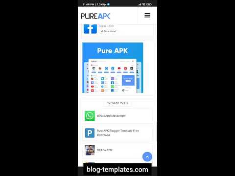 Pure APK Blogger Template. | blog-templates.com