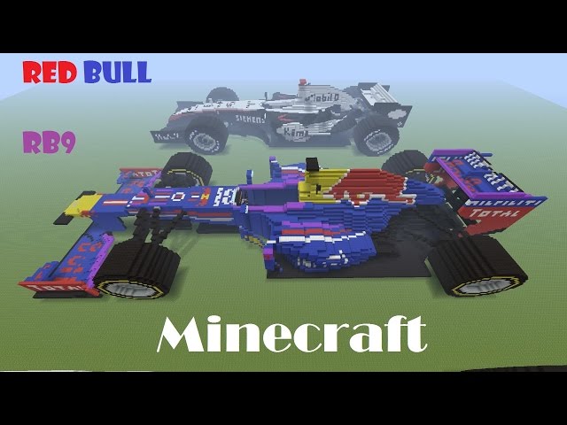Minecraft F1 car: Red Bull RB9 Minecraft Map