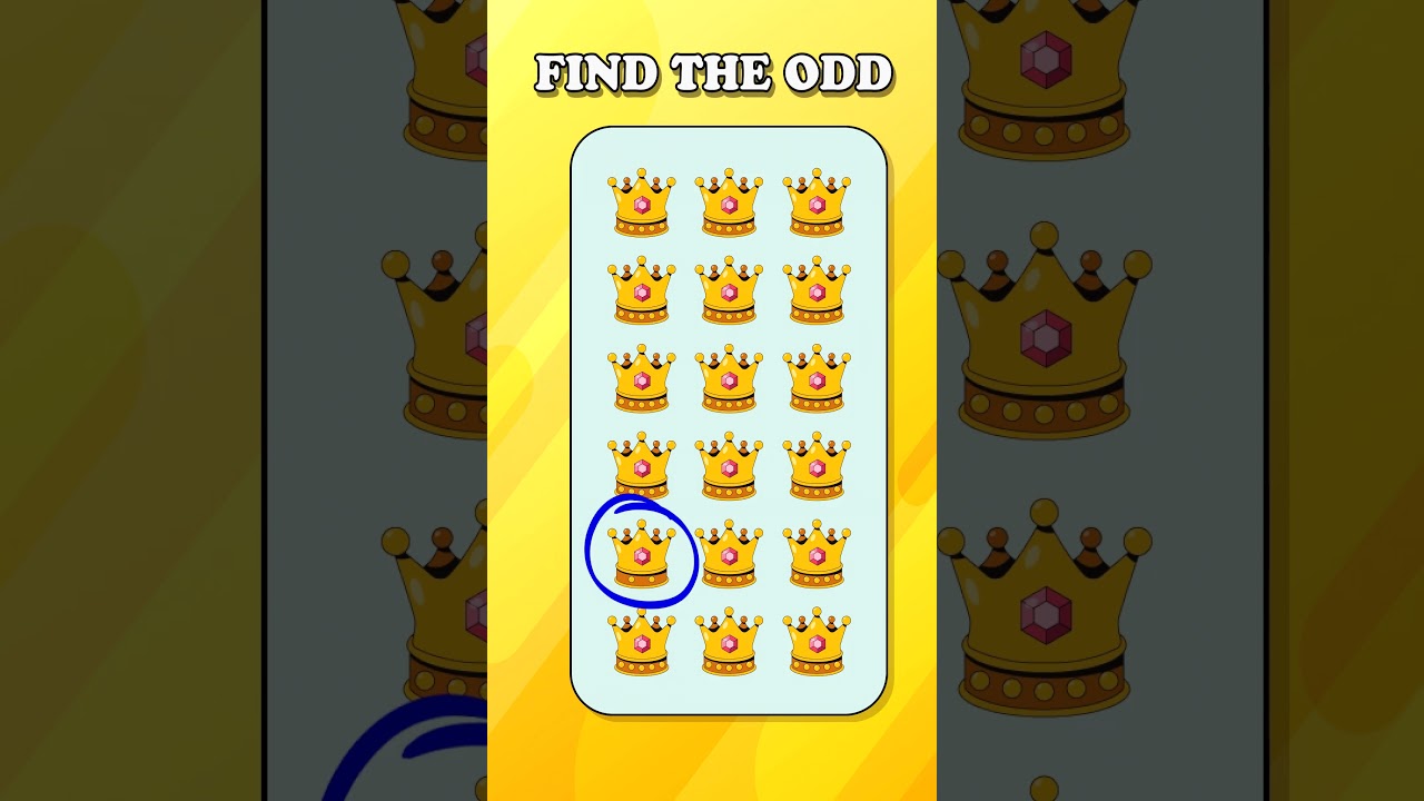 Find the ODD One Out 💎49 | Element #howgoodareyoureyes #emojichallenge #4k