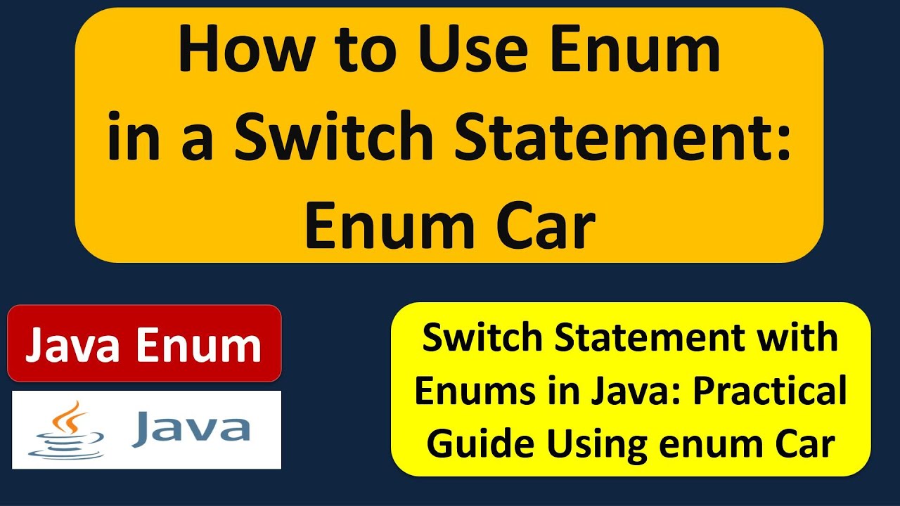 How to Use Enum in a Switch Statement: enum Car | Java enum | enum in Java | Java Tutorial