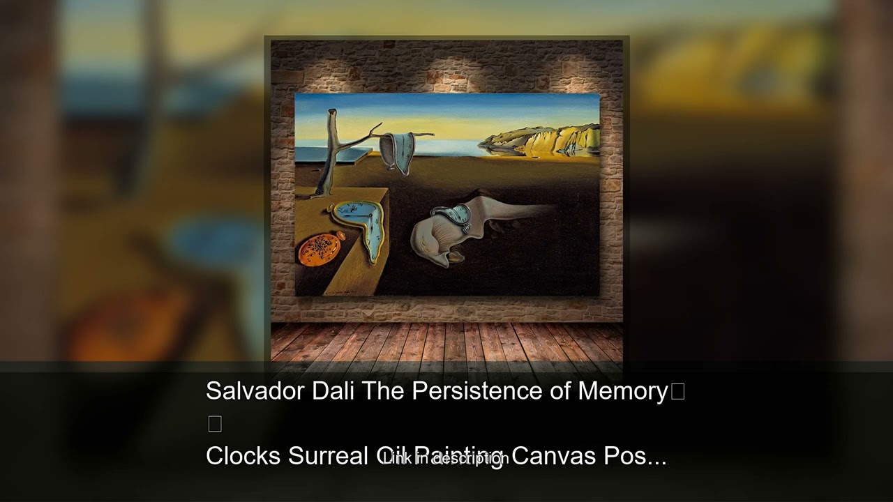 Salvador Dali The Persistence of Memory Clocks Surreal Oil Painting Canvas Poster Print Cuadros