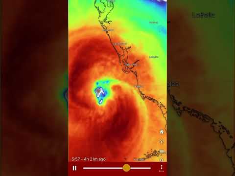 This is insane π³π³π³ | Hurricane Ian Forecast | Category 5 Hurricane #shorts