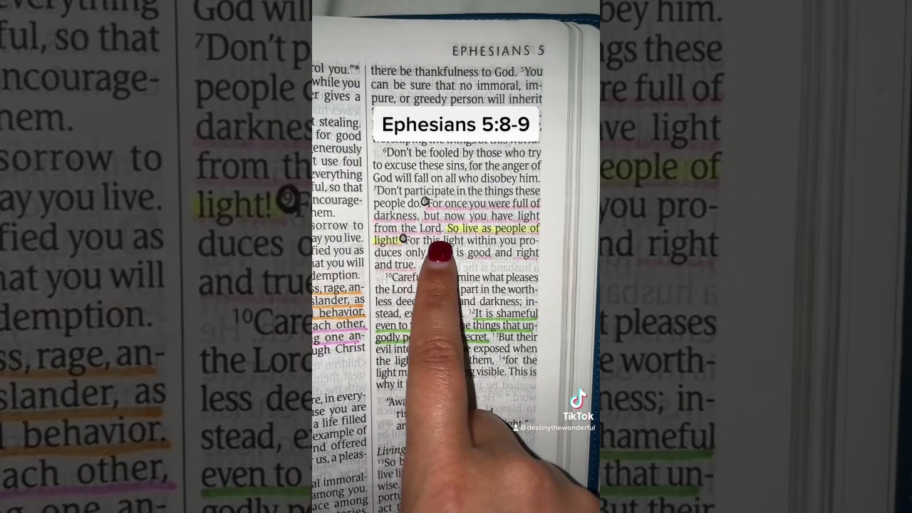 Ephesians 5:8-9