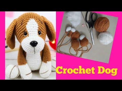 Crochet Dog toys / Crochet dog /Dog crochet pattern / Cutest little dog amigurumi / Puppy Amigurumi