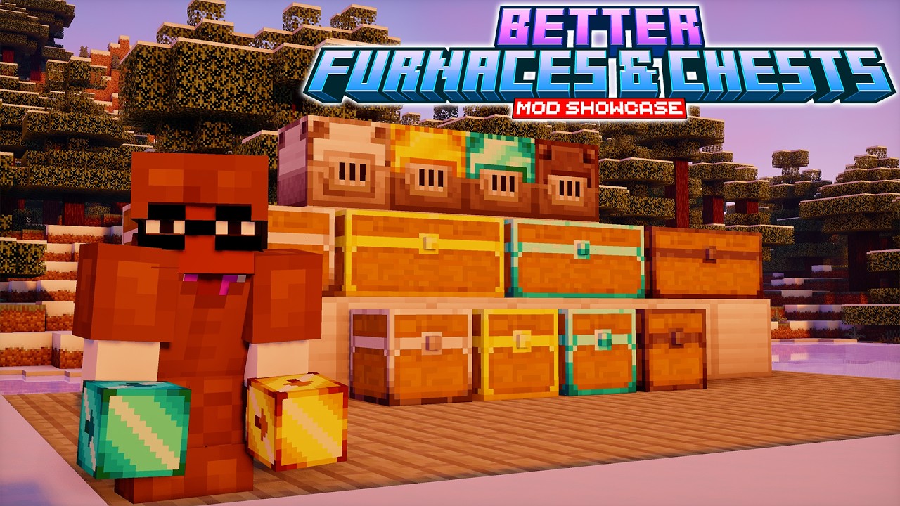 Minecraft: Better Furnaces & Chests Mod | Minecraft Mod Showcase