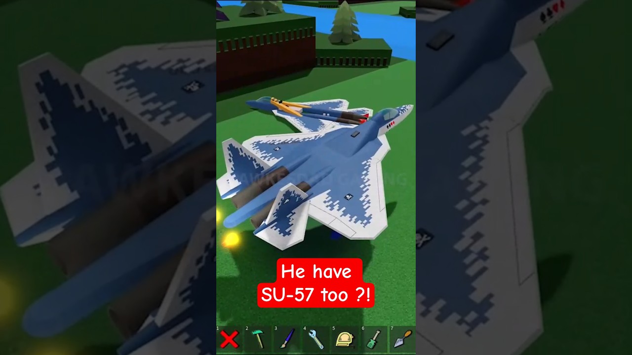 Roblox Build a Boat for Treasure Someone is Building my SU-57 Stealth Fighter Jet #roblox #babft
