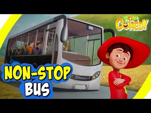 Chacha Bhatija In Hindi- EP14 | Non-Stop Bus | Funny Videos For Kids | Wow Kidz Comedy