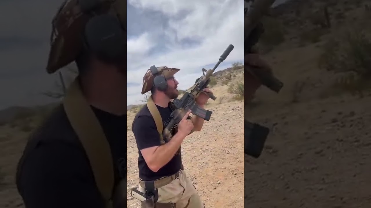 14.5 Socom Profile M4A1 build running a mini stage with 100 yard final steel
