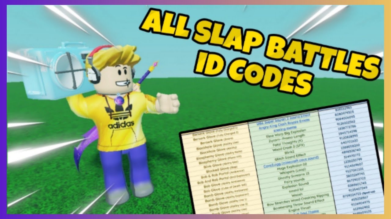 How to get ALL slap battles music IDs | Slap Battles| Roblox