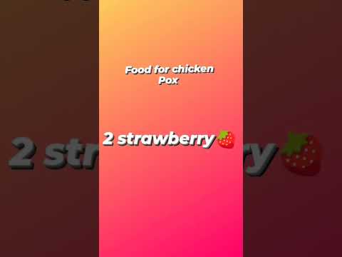 Top 5 food for chicken pox! chicken fox #food #healthy #shorts