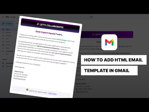 How to Add an HTML Email Template in Gmail (Step-by-Step Guide!)