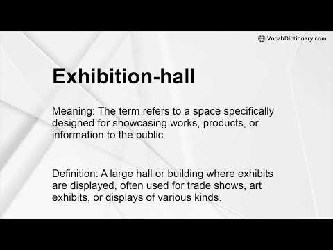 Exhibition-hall Meaning