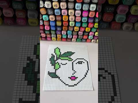 Pixel Art Idea.....#pixelart #girl #shorts #nature #women #female #green #shortvideo #art #drawing